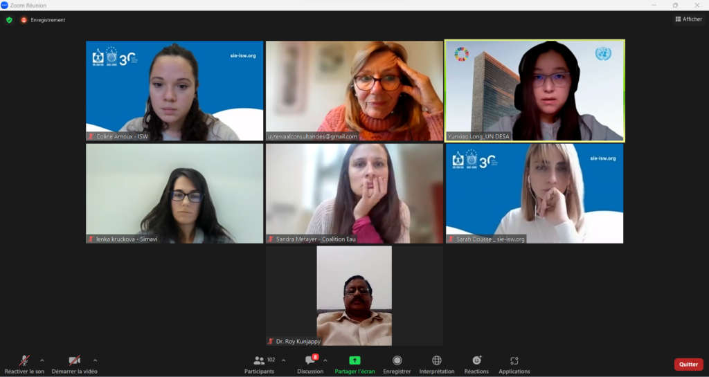 Civil society and youth organizing for the UN 2023 Water Conference ...